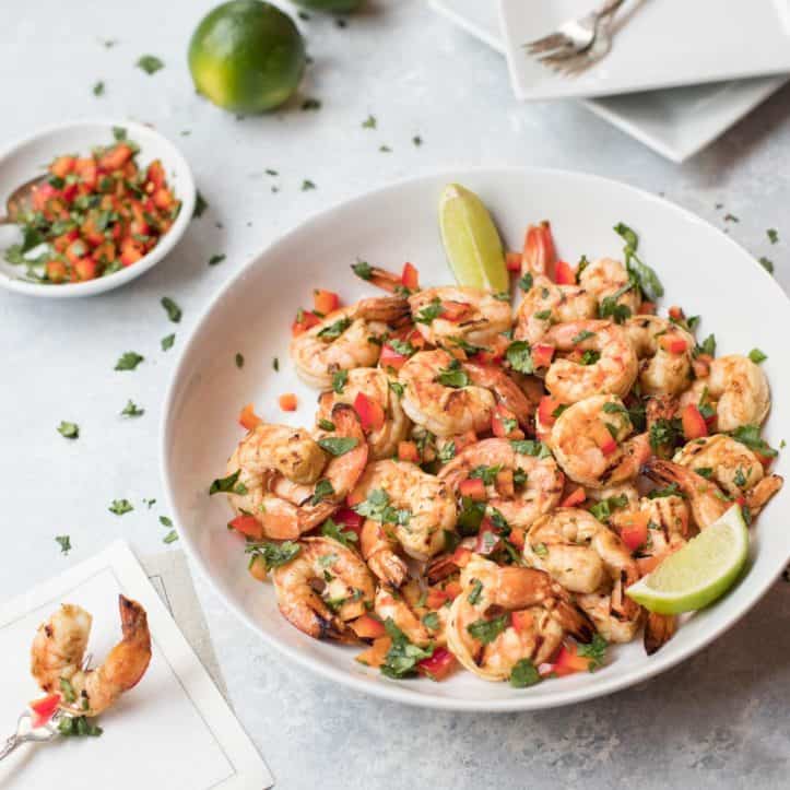 Southwest Marinated Shrimp Appetizer - A Well-Seasoned Kitchen
