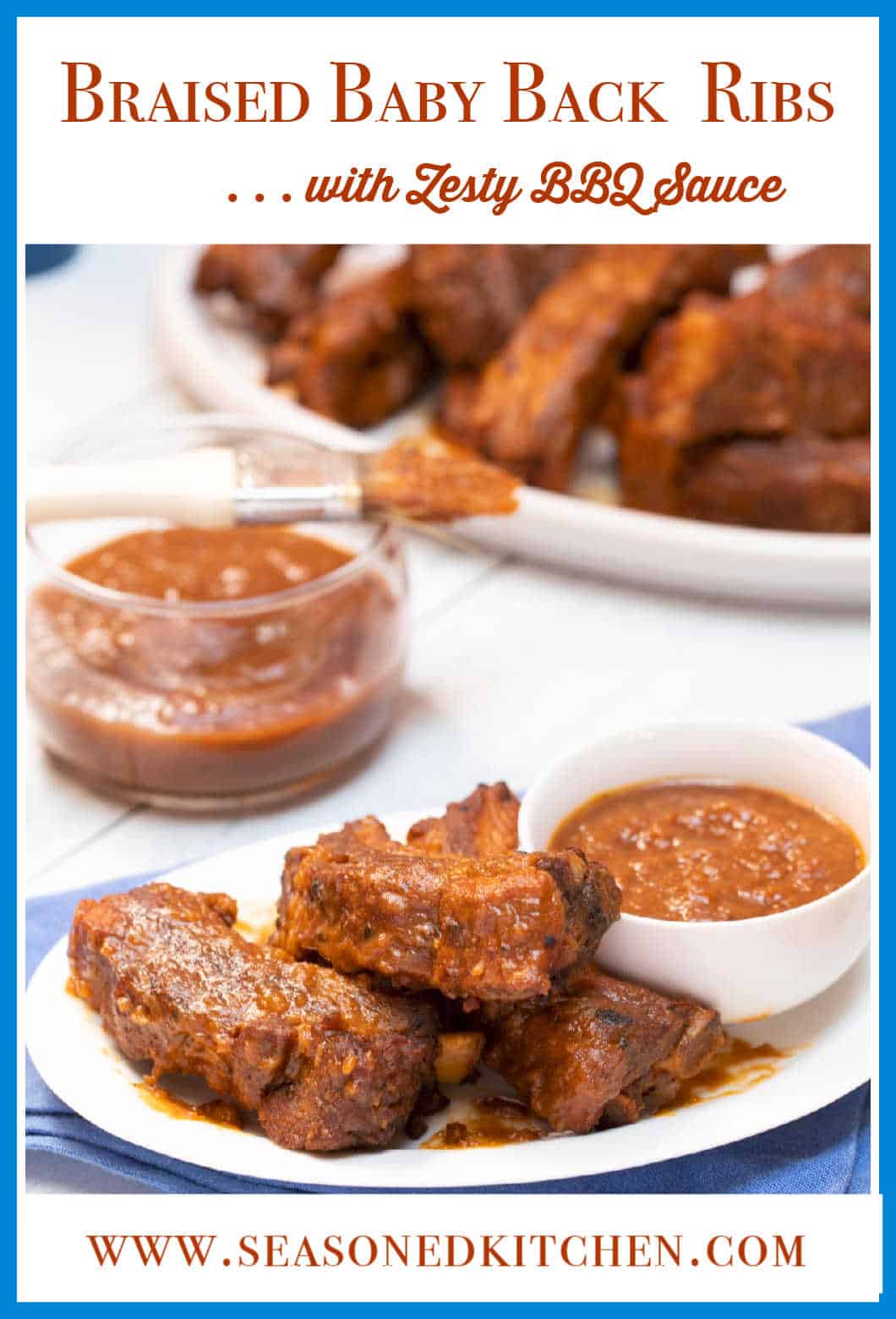 Braised Baby Back Ribs with Zesty BBQ Sauce | A Well-Season Kitchen®
