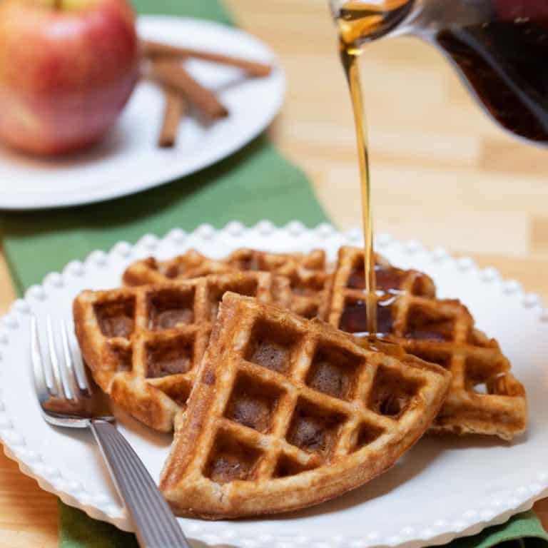 Cinnamon Apple Waffles | A Well-Seasoned Kitchen®