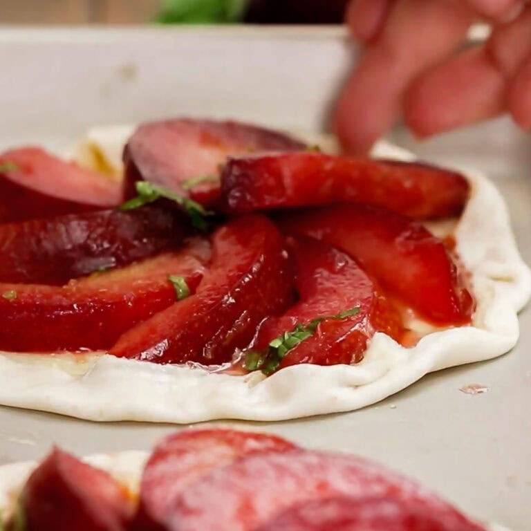 Mini Plum Tarts Puff Pastry | A Well-Seasoned Kitchen®